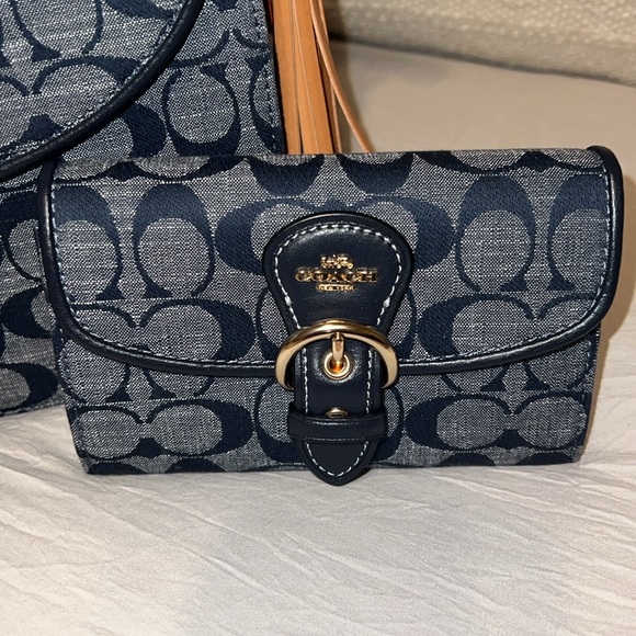 Coach | Bags | Coach Denim Shoulder Bag And Cross Body Bag | Poshmark